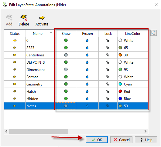 DraftSight Layer States: heb je layers beter in de hand
